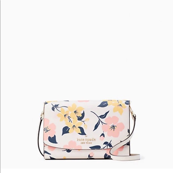 kate spade | Bags | Kate Spade Carson Lily Blooms Convertible Crossbody ...